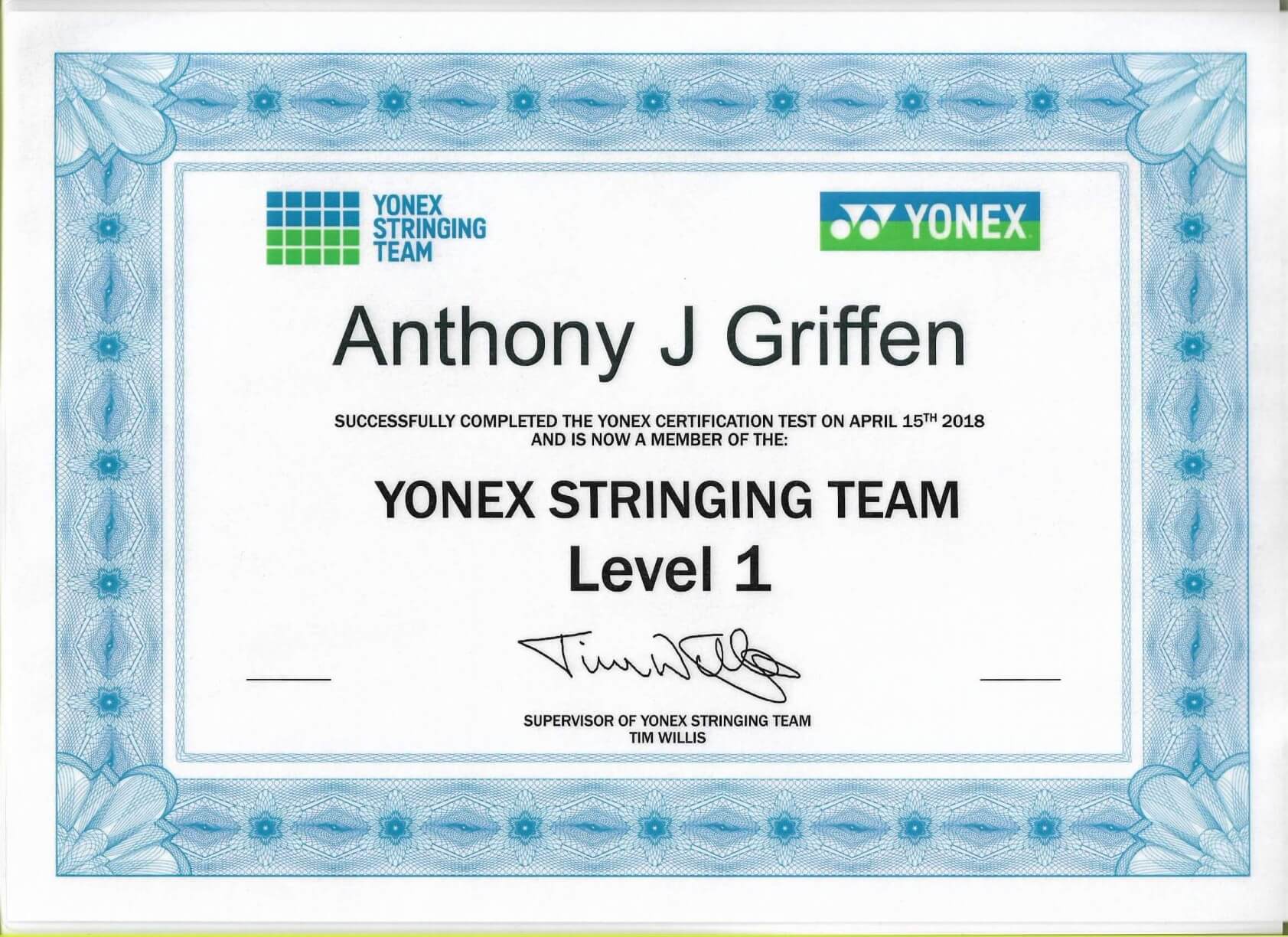 Products - RACKET RESTRINGING SERVICES